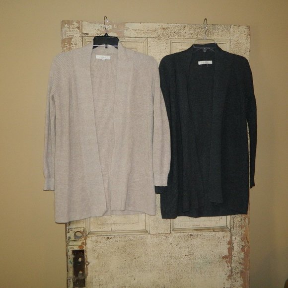 LOFT | Sweaters | Loft Open Front Cardigan Sweaters Lot Of 2 Womens Xs ...